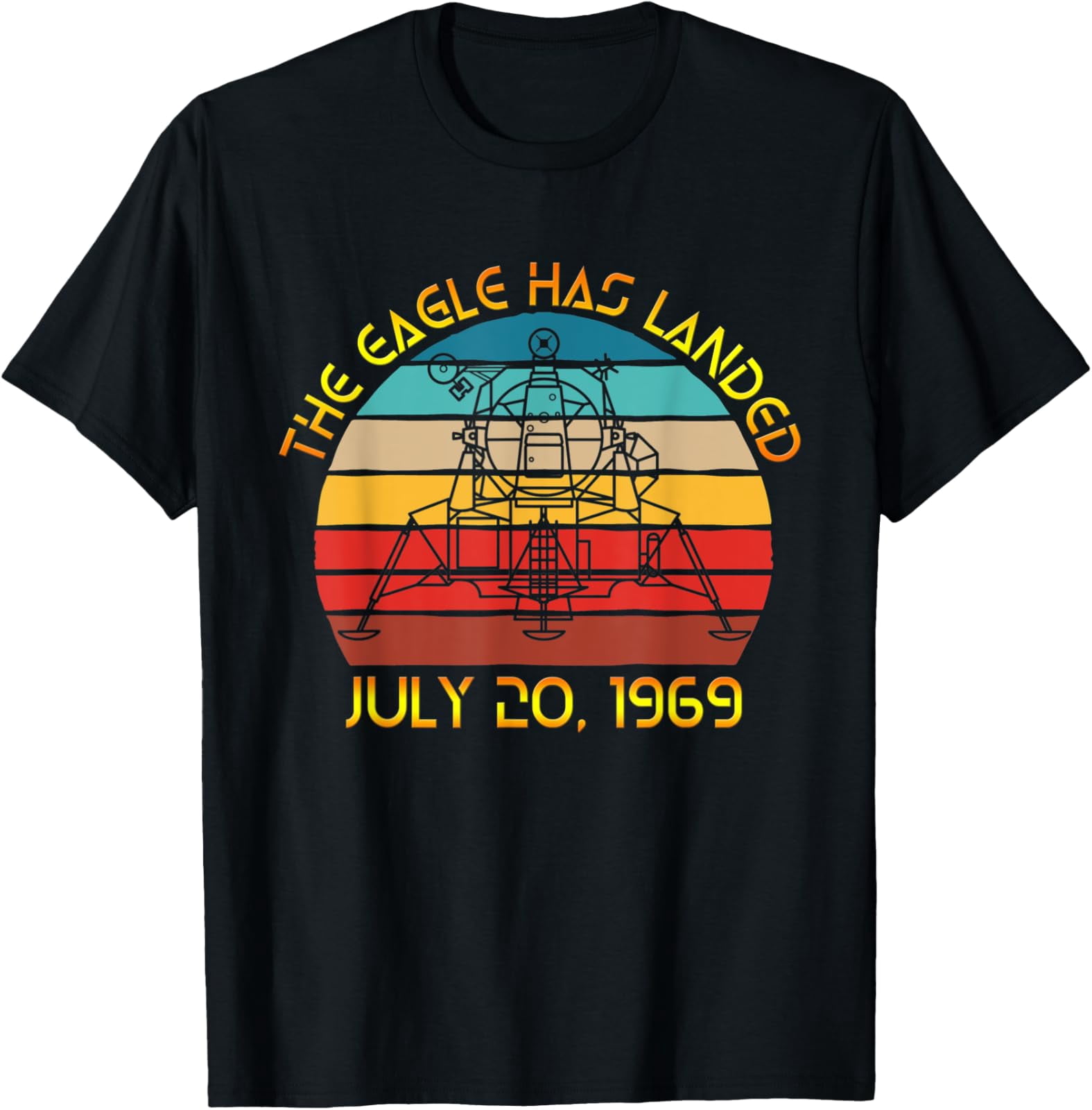 Apollo 11 Vintage Retro 50Th Anniversary Moon Landing 1969 T-Shirt All ...