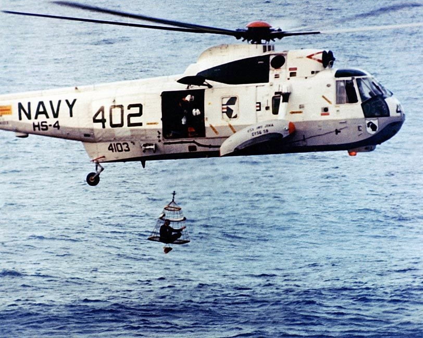 Apollo 13 Astronaut Helicopter Recovery - 24x36 Inch Laminated Aviation ...