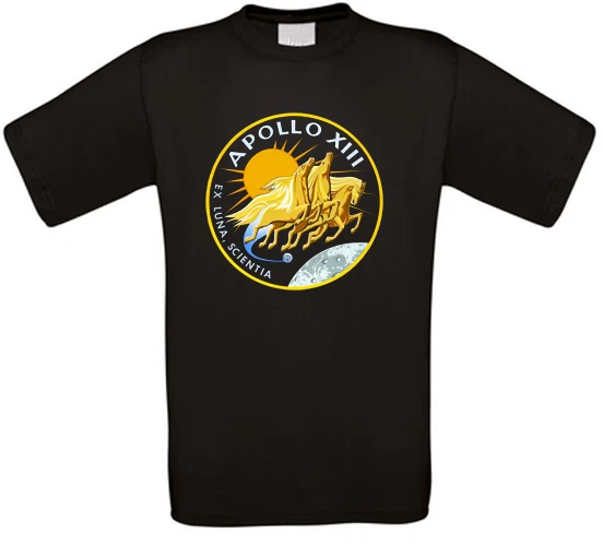 Apollo 13 Space Astronaut Moon Moon T-Shirt All Sizes NEW - Walmart.com