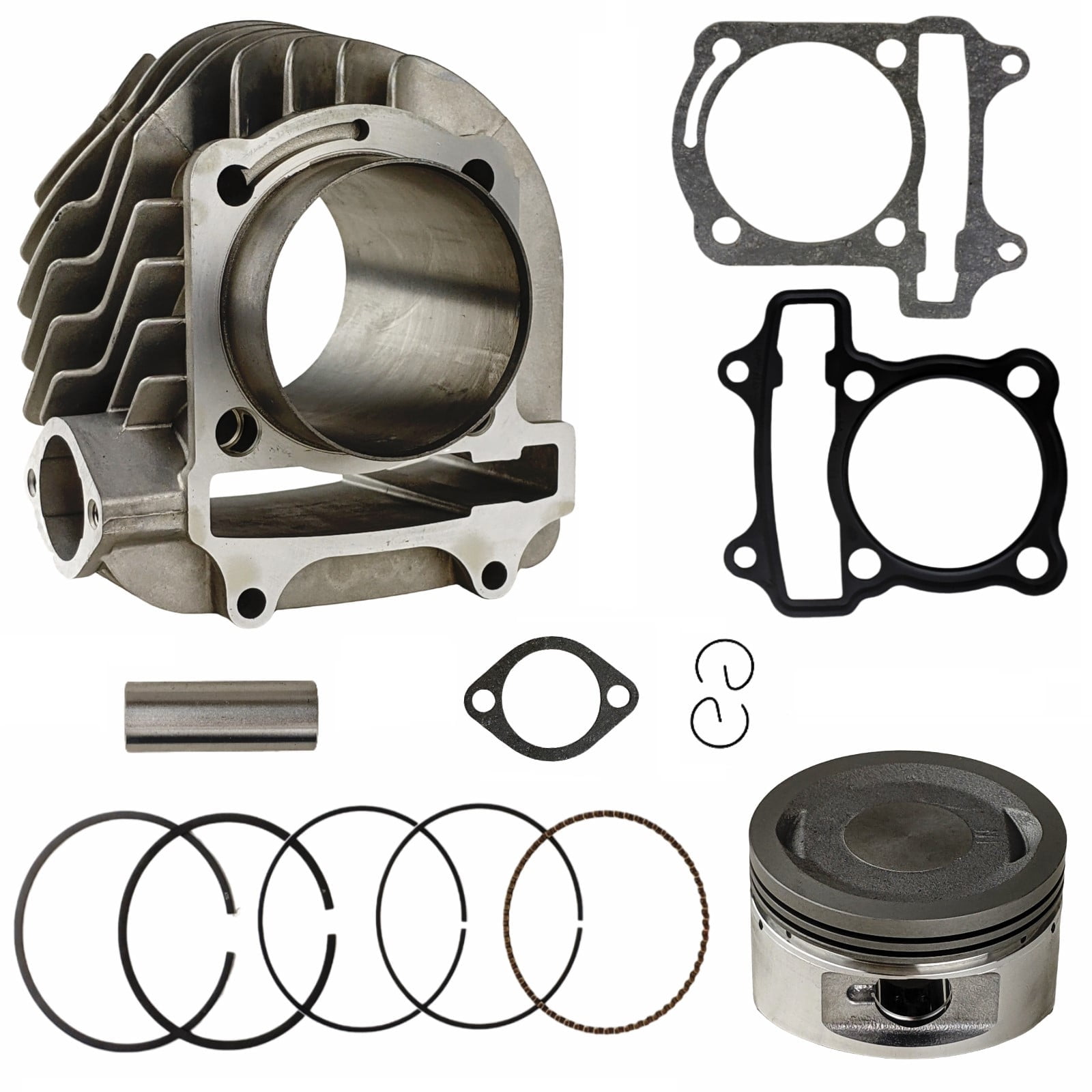 Apollo 200cc GY6B 62mm Cylinder Piston Gasket Rebuild Kit for ATV Go ...