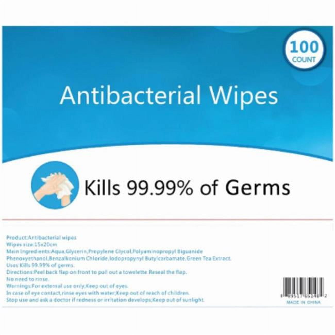 Apollo 269283 hygienic Wipes - Pack of 20 - 100 Count - Walmart.com