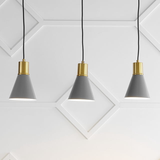 Apollo 33.5" 3-Light Mid-Century Modern Iron Adjustable Linear LED ...