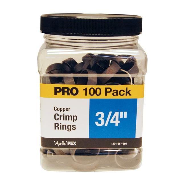 Apollo APXCR34100JR Crimp Ring, 3/4 in, Copper - Walmart.com