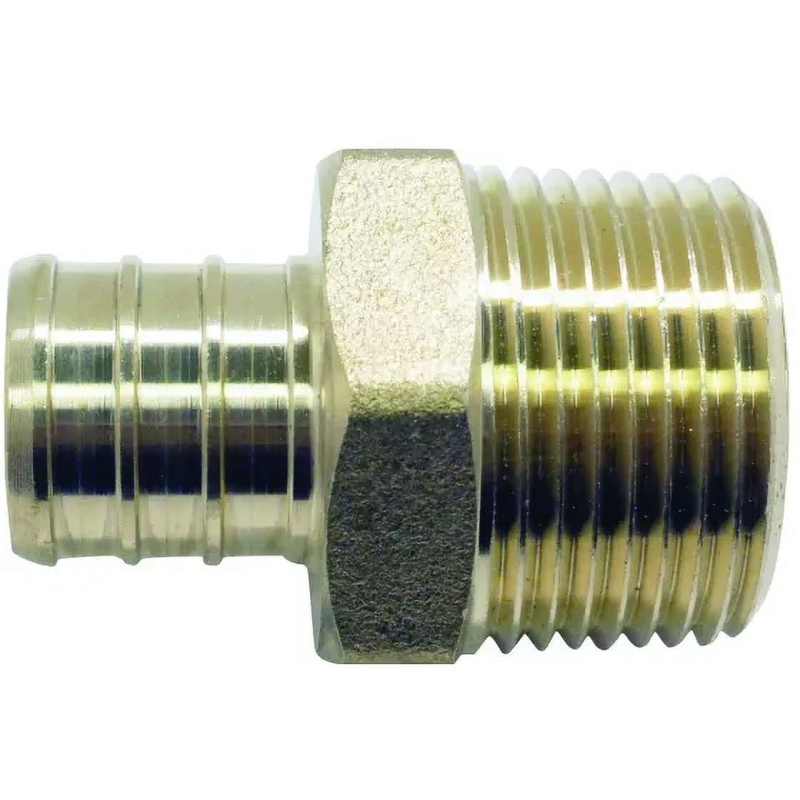 Apollo APXMA11 Pipe Adapter, 1 Inch Pex By Male, Brass, 200 Psi ...