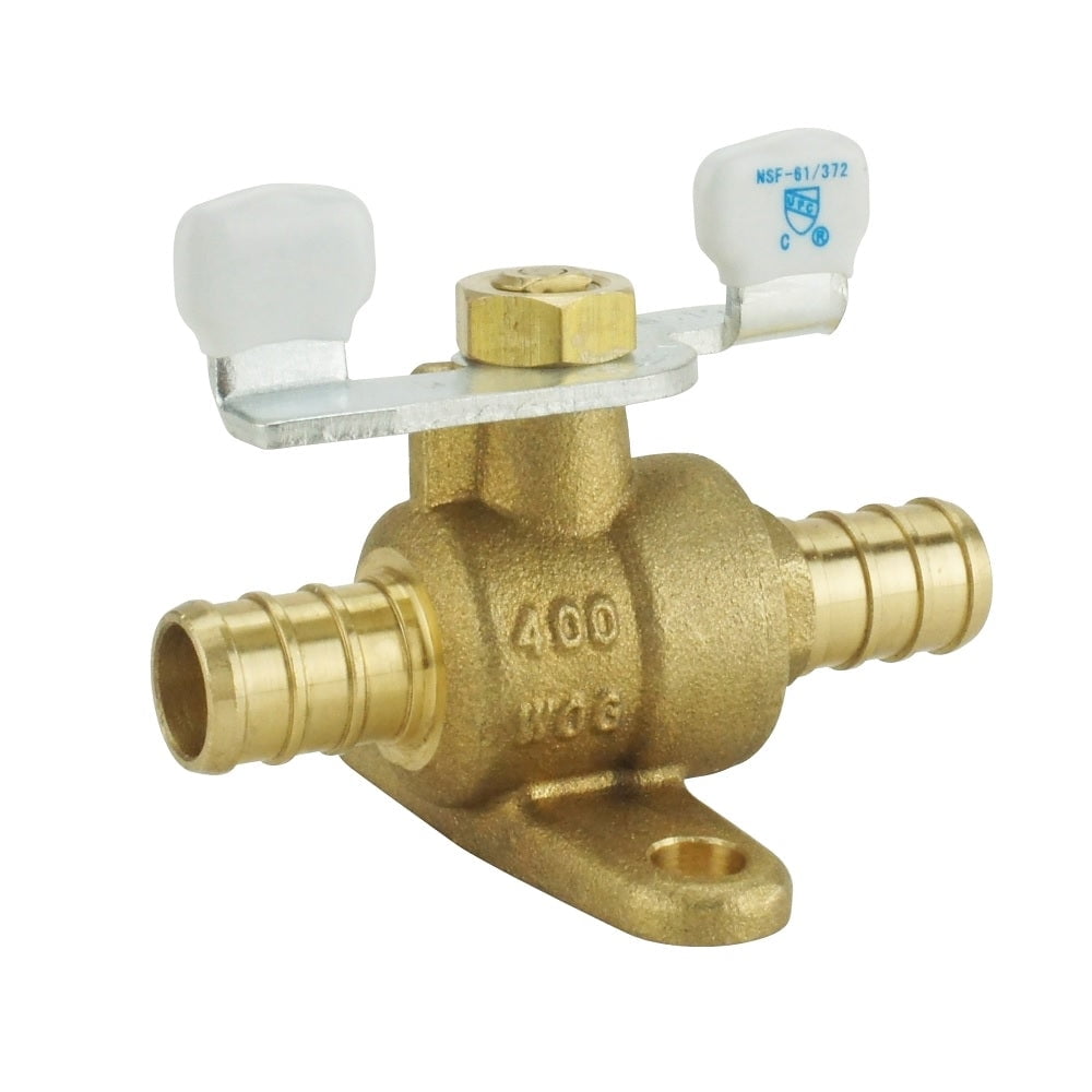 Apollo APXV12T Ball Valve with Mounting Pad, Brass, 1/2 Inch - Walmart.com