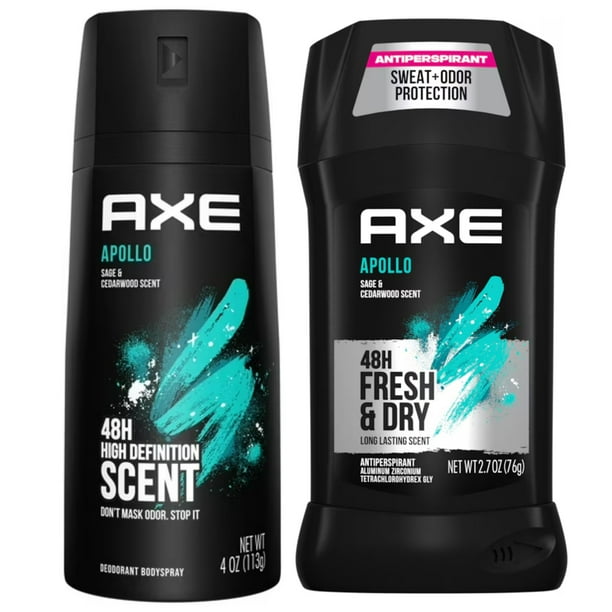 Apollo Antiperspirant Deodorant Stick + Antiperspirant Deodorant Spray ...