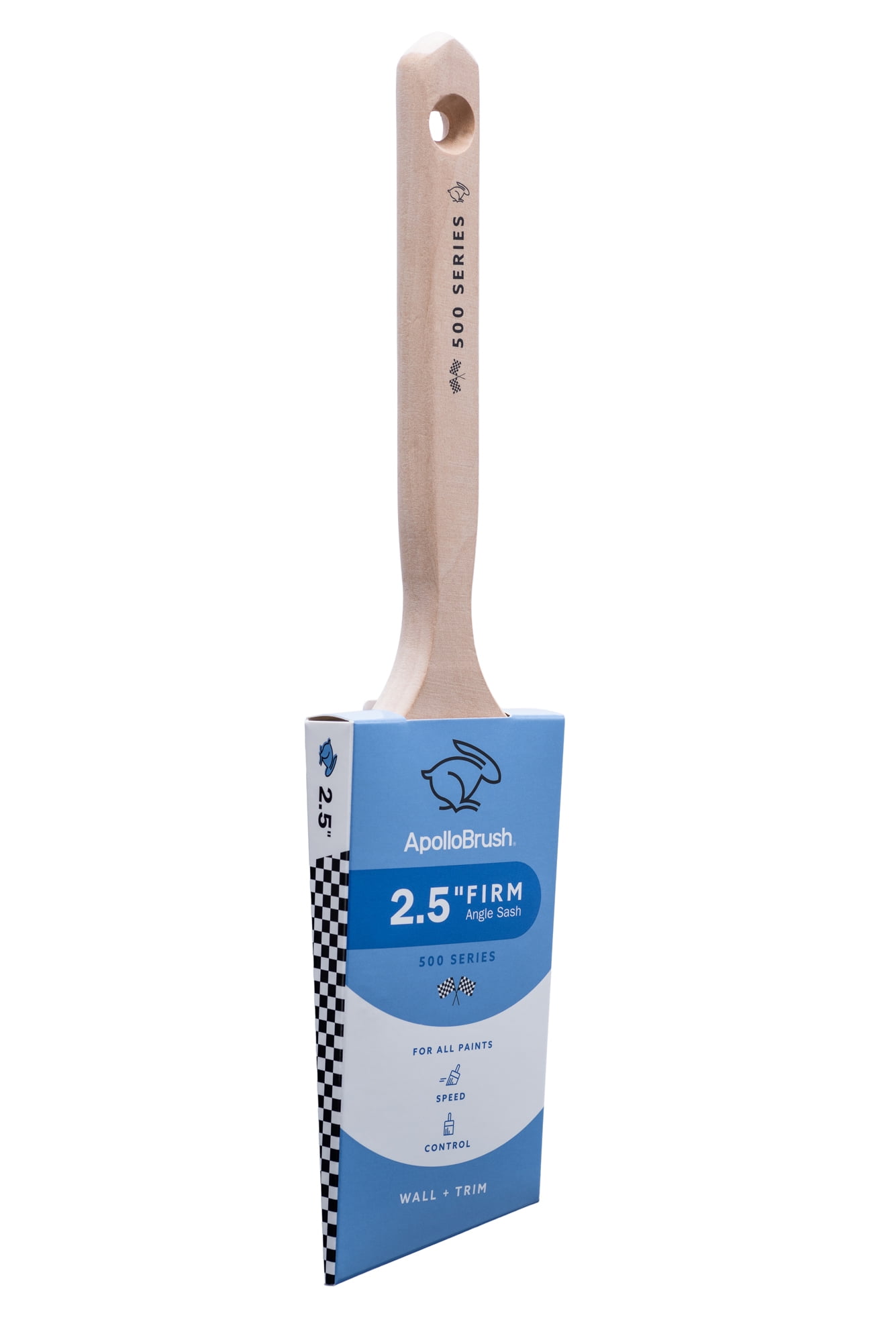 Apollo Brush 500 Series Poly Blend Firm Angle Sash Paint Brush (2.5 ...