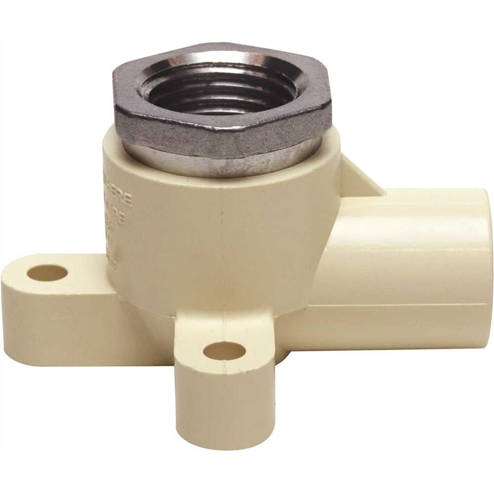 Apollo CPVCDEE12 1/2 in. x 1/2 in. CPVC CTS Slip FPT 90-Degree Drop Ear ...