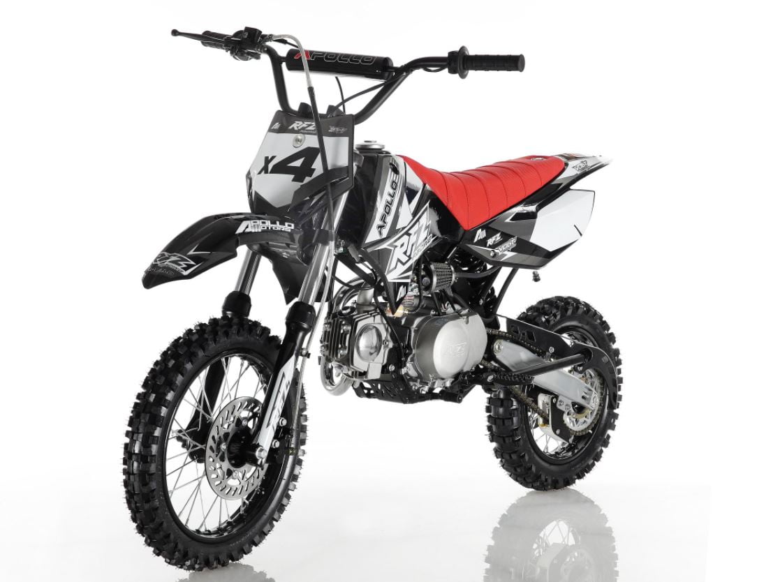 Apollo DB-X4 Gas 110cc Motorized Dirt Bike - Black - Walmart.com
