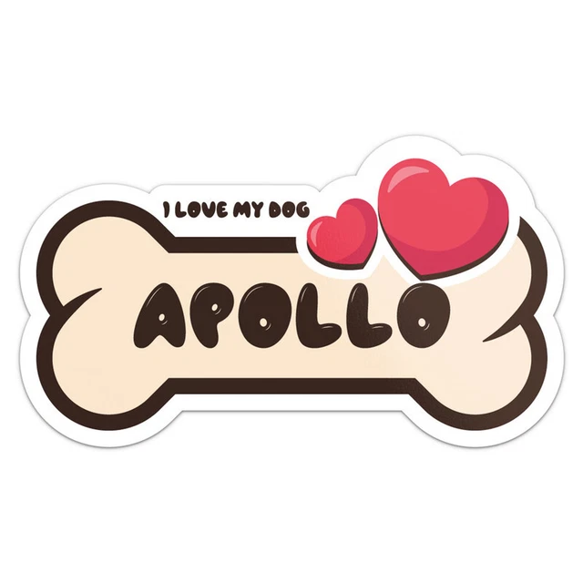 Apollo Dog Sticker Phone Decal Water Bottle Stickers Car Decals, Laptop ...
