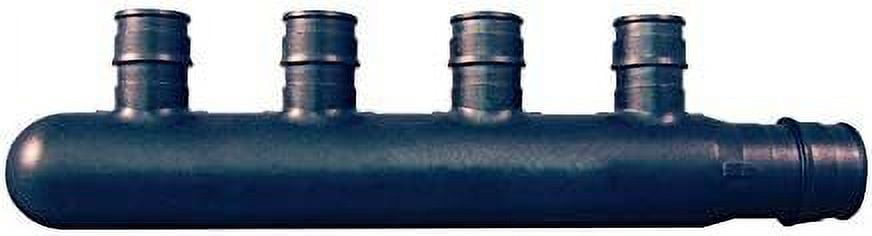 Apollo Expansion PEX / Pex A 3/4 in. PEX Barb x 1/2 in. Dia. PEX Plastic 4 Port Manifold ...
