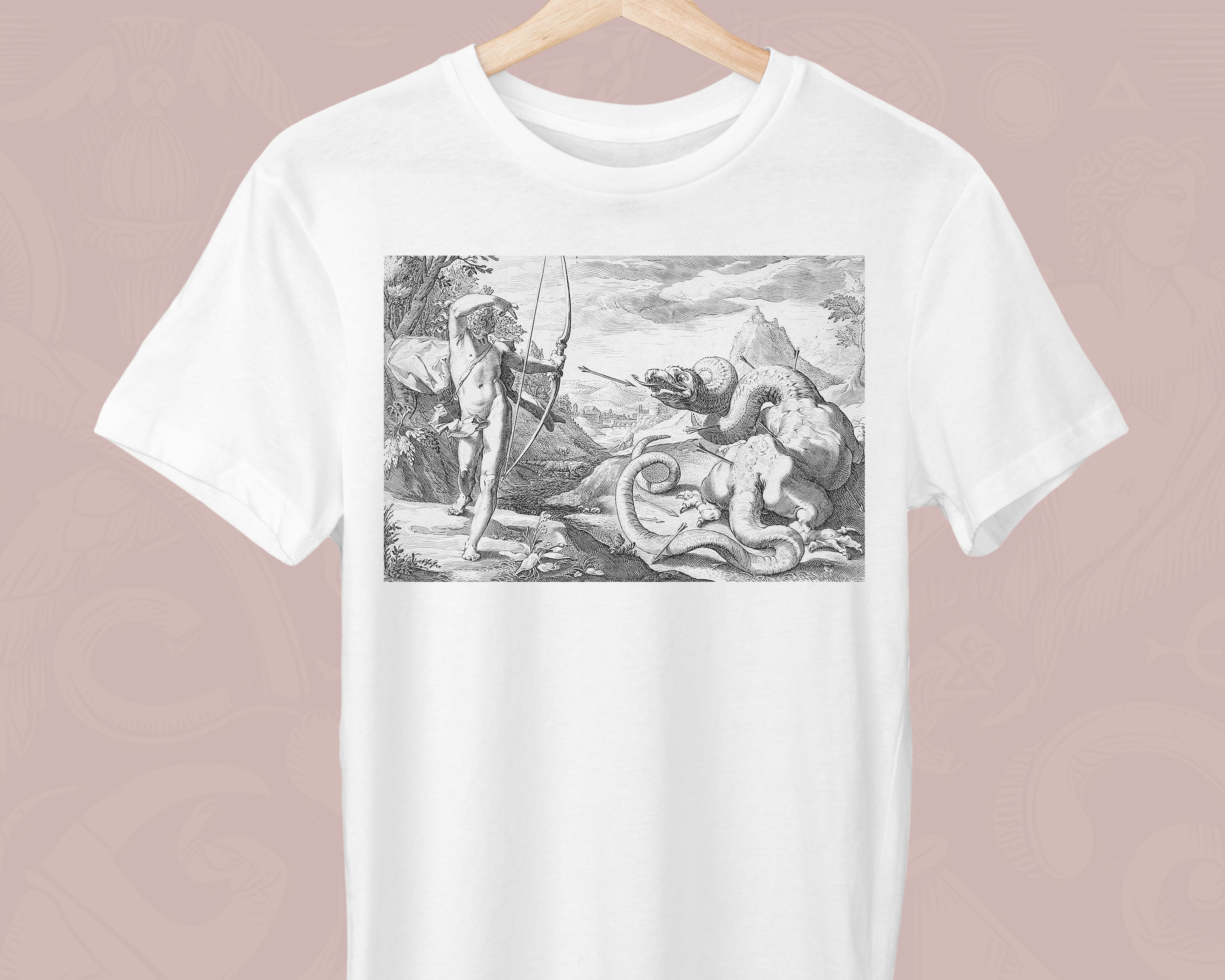 Apollo Killing the Python, Hendrik Goltzius Painting, Apollo T-Shirt ...