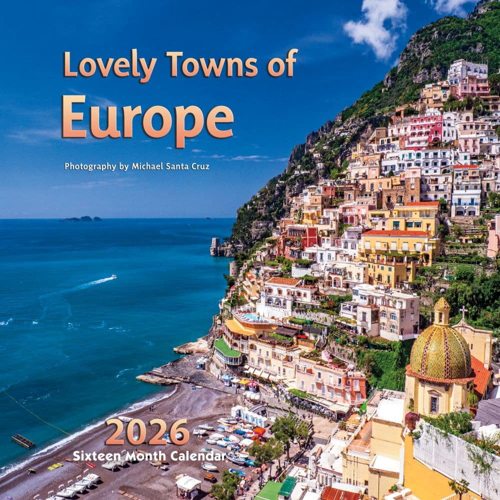 Apollo Publishers, Lovely Towns of Europe 2026 Wall Calendar, 12'' X 12 ...