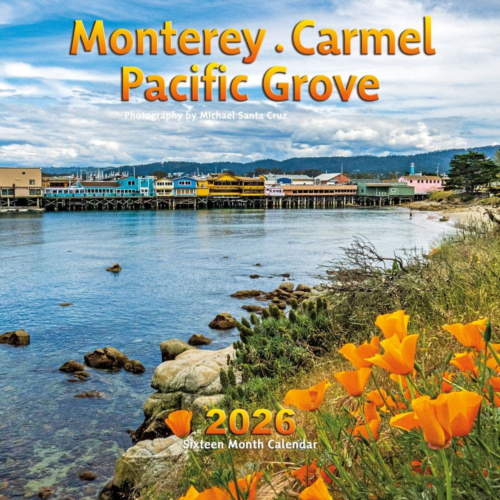Apollo Publishers, Monterey Carmel and Pacific Grove 2026 Wall Calendar, 12'' X 12'', 16-Month ...