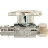 Apollo PEX A PEX A 3/8 inch Compression Chrome Plated Straight Stop Valve - Walmart.com