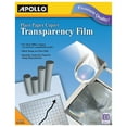 APOLLO, Transparency Film, Box Of 100, Black On Clear - Walmart.com