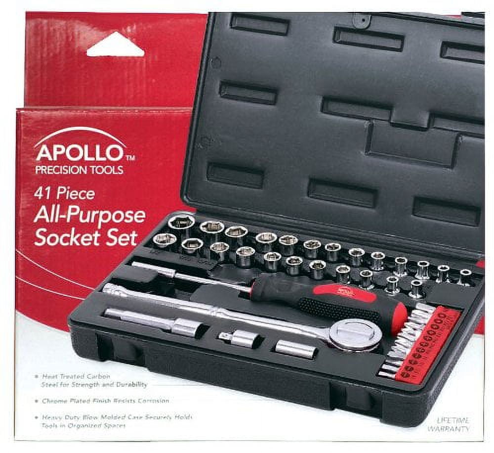 Apollo Precision Tools DT1017 41-Piece All Purpose Socket Set - Walmart.com