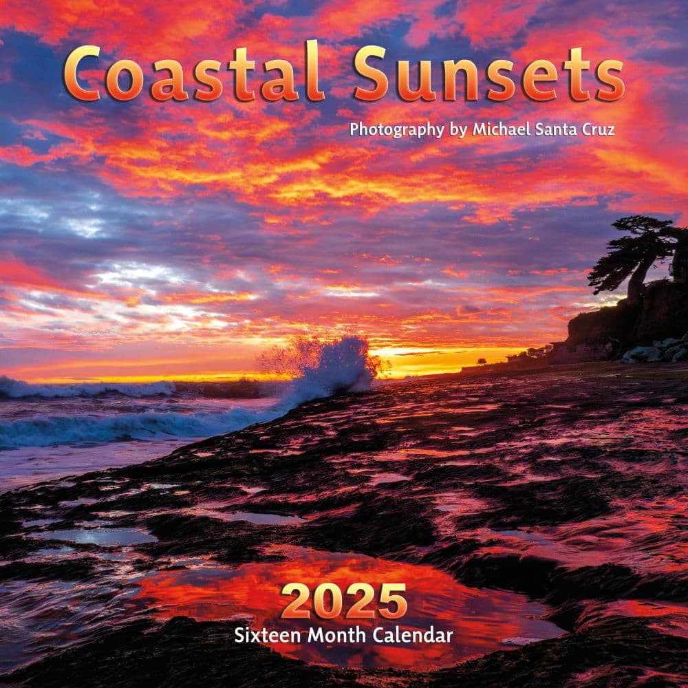 Apollo Publishers, Coastal Sunsets 2025 Wall Calendar - Walmart.com