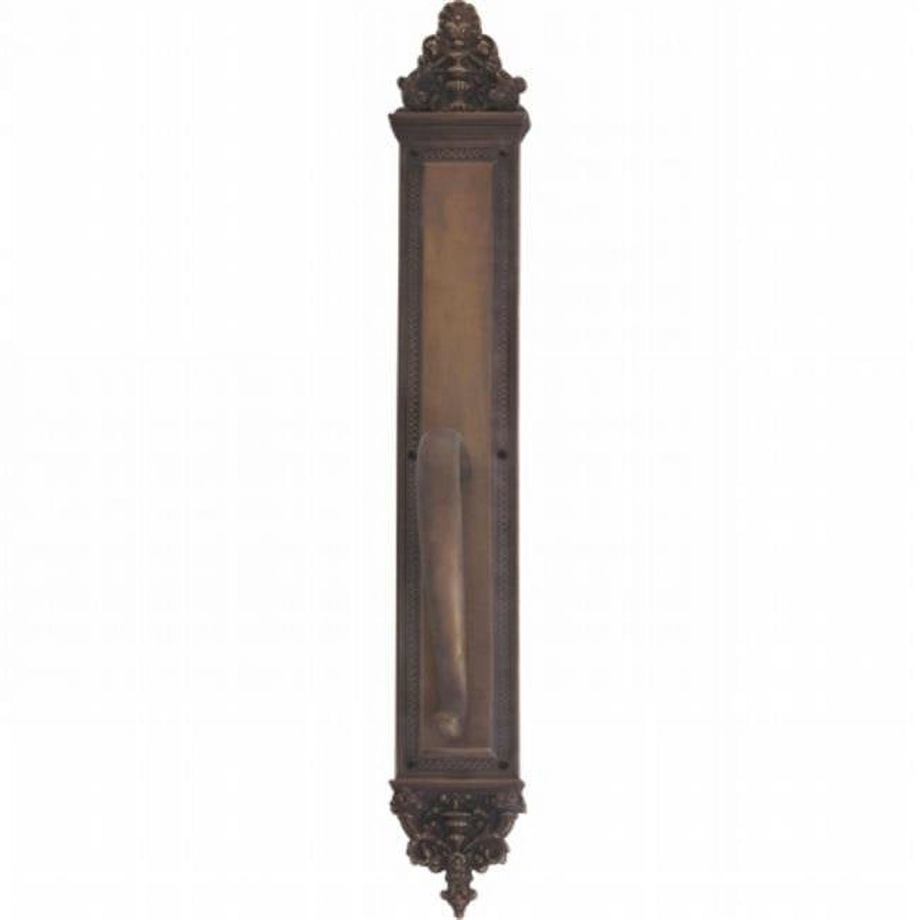 Apollo Pull Plate with S-Grip Pull, Aged Brass Finish - 3.63 x 25.5 in ...