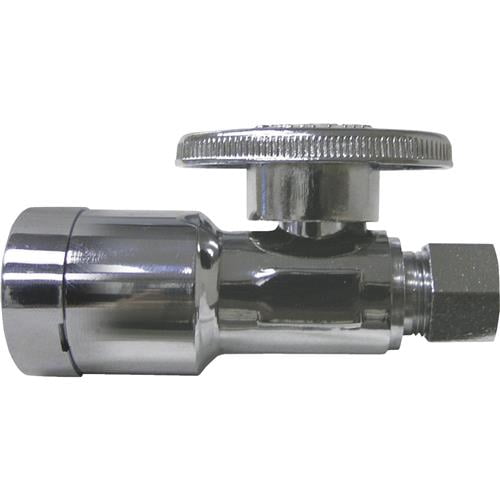 Apollo Quick-Connect Quarter Turn Straight Stop Valve 1/2QCX3/8OD STRAT ...