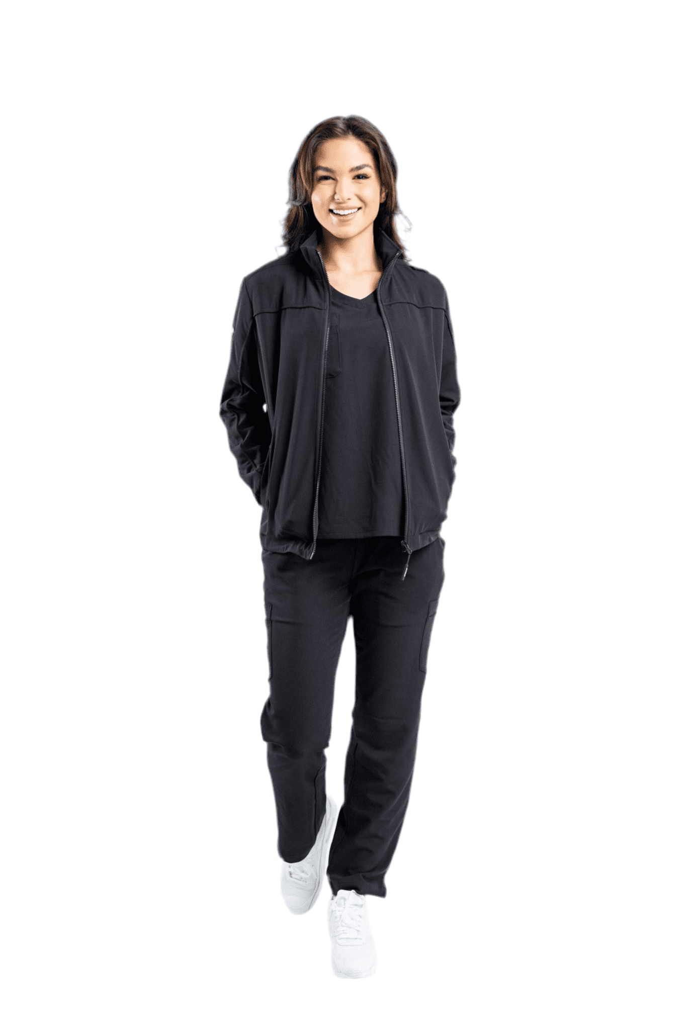 Apollo Scrubs Women's Medical Scrub Jacket - Full Zip, Liner, Pockets ...