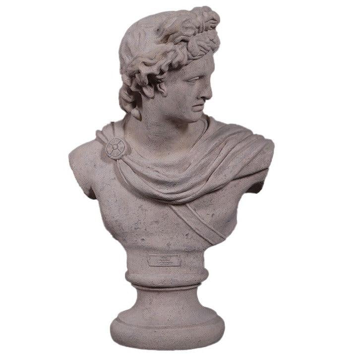 Apollo Stone Bust Life Size Statue - Walmart.com