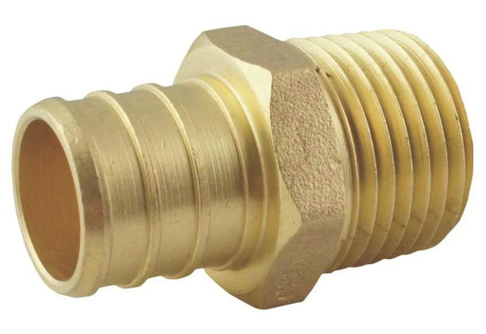 Apollo Valves APXMA1234 Brass PEX Male Adapter, 1/2" x 3/4", Each - Walmart.com
