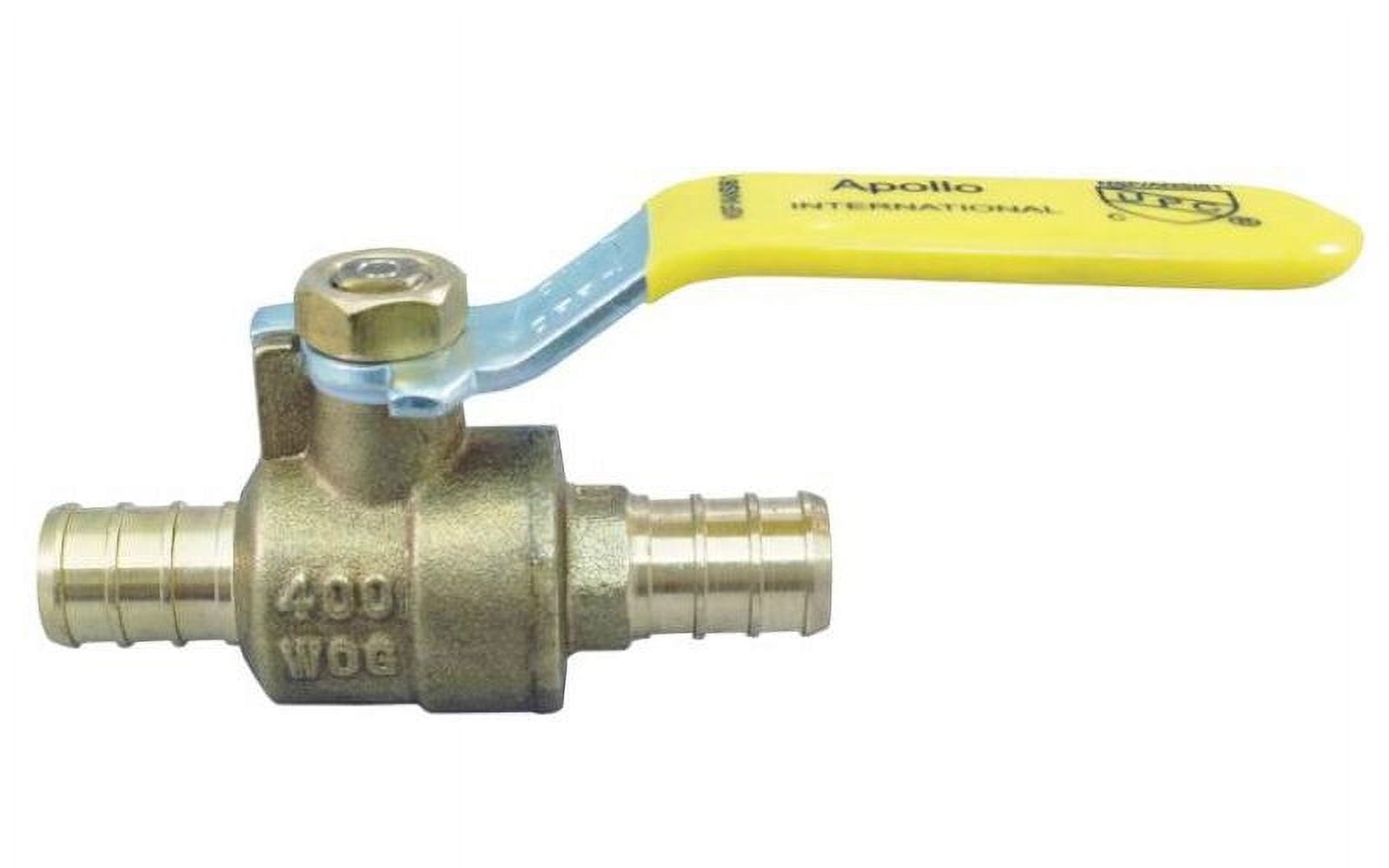 Apollo Valves APXV1212 Brass PEX Ball Valve Crimp Fitting, 1/2" Dia ...