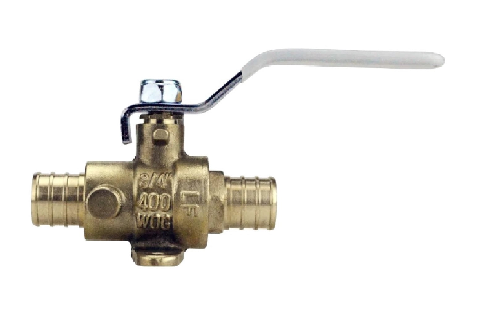 Apollo Valves APXV34WD Ball Valve with Drain and Mounting Pad, Brass ...