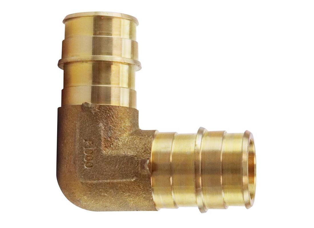 Apollo Valves EPXE3434 Pipe Elbow, 3/4 in, Barb, 90 deg Angle, Brass ...