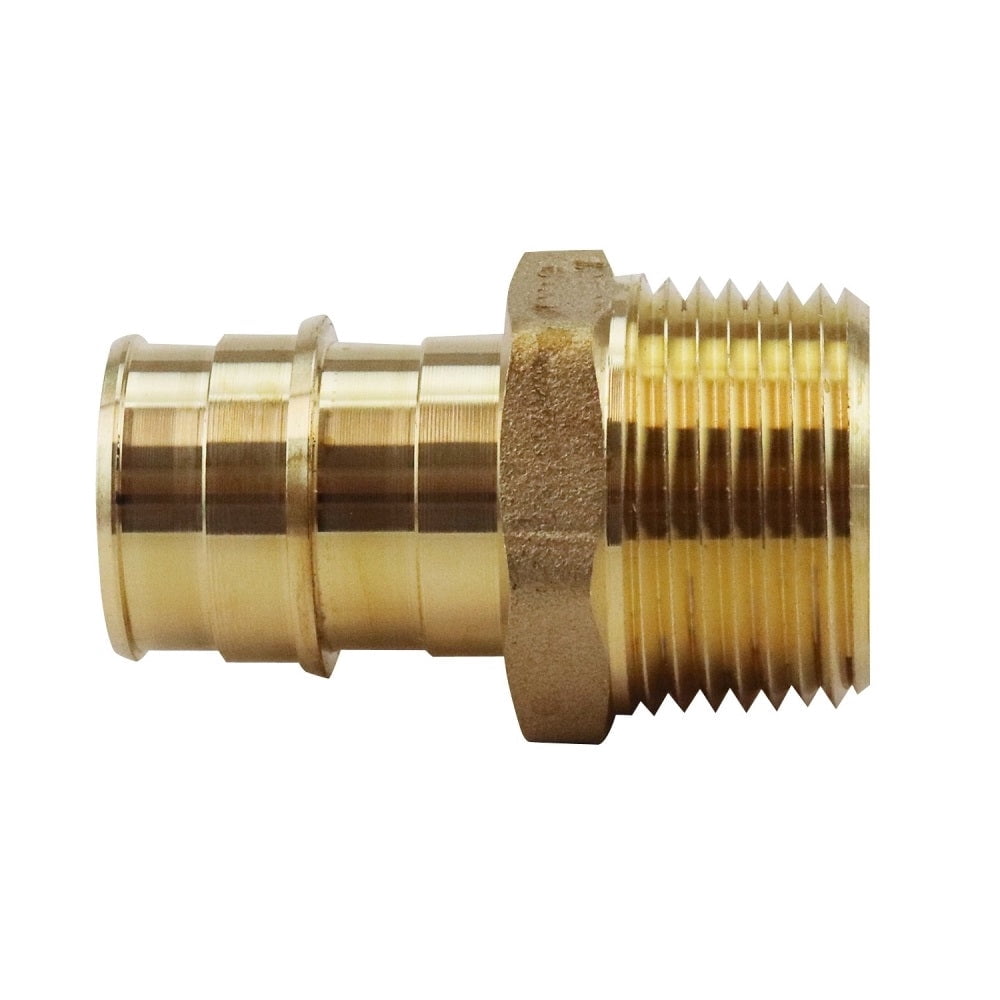 Apollo Valves EPXMA3434 PEX-A Barb Adapter, Brass, 1.8 Inch x 3/4 Inch ...