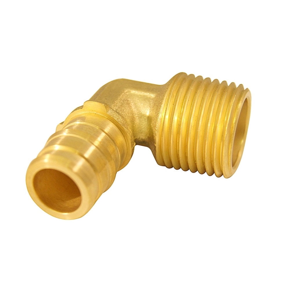 Apollo Valves EPXME1212 PEX-A Barb Elbow, Brass, 90 Degree, Each ...