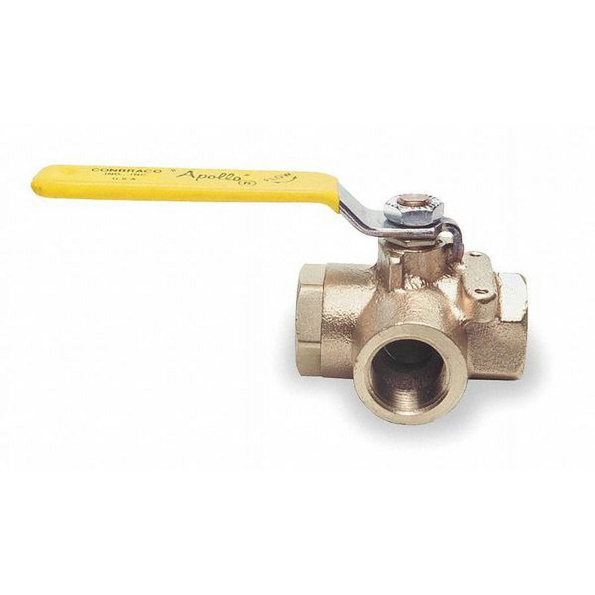 Apollo Valves Manual 3-Way Ball Valve,1/2",Bronze 7060301 - Walmart.com