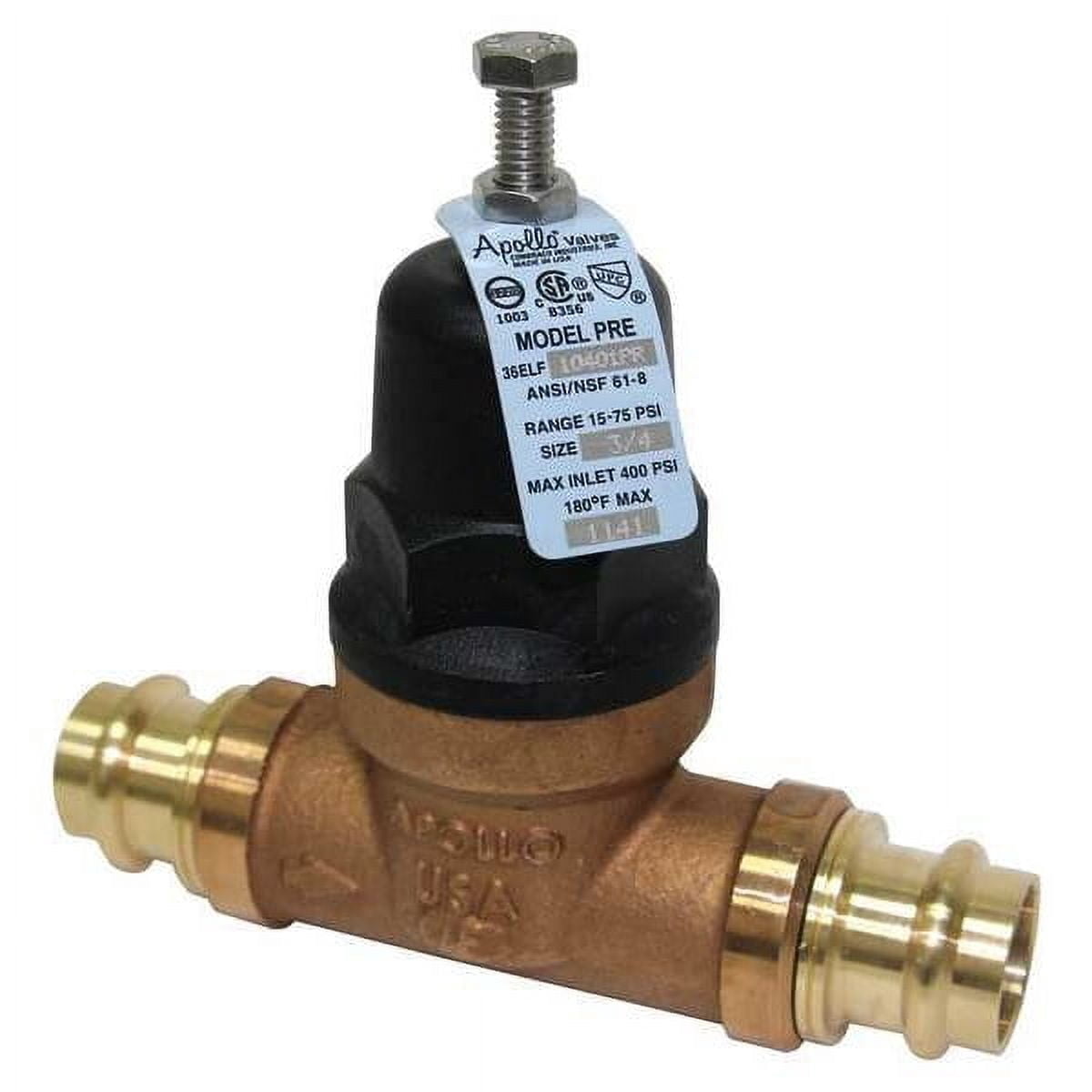 Apollo Valves Water Pressure Reducing Valve,1/2 In. 36ELF10301PR ...