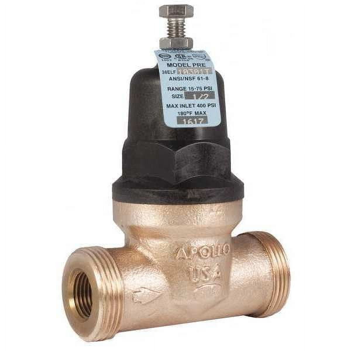 Apollo Valves Water Pressure Reducing Valve,1/2 In. 36ELF10301T ...