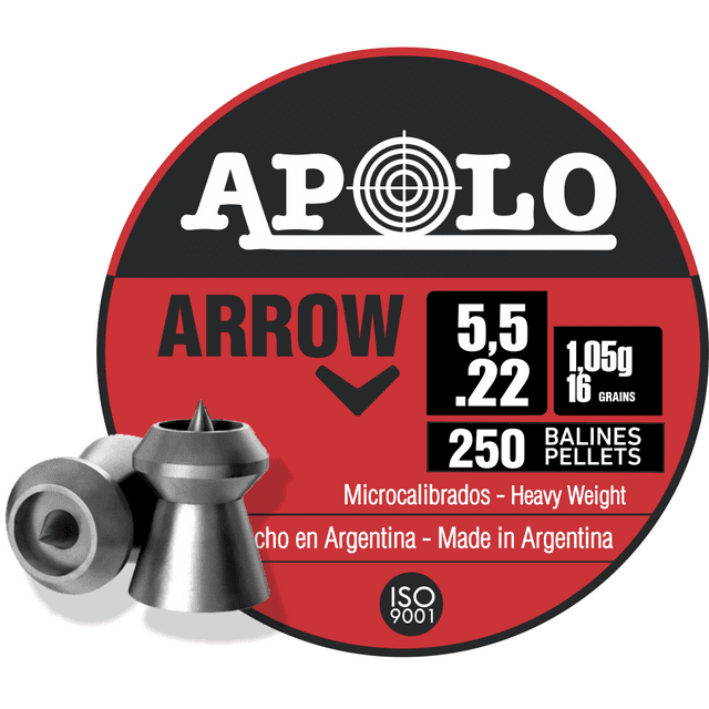 Apolo Hollowpoint Airgun Pellets .22 Caliber 16 Grain 250ct - Walmart.com