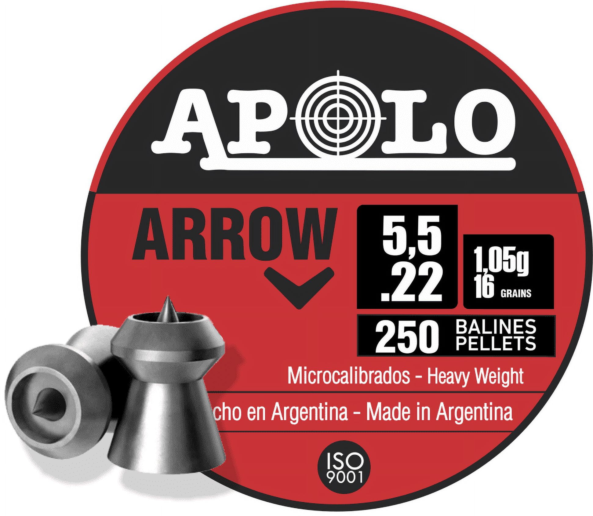 Apolo Hollowpoint Airgun Pellets .22 Caliber 16 Grain 250ct - Walmart.com