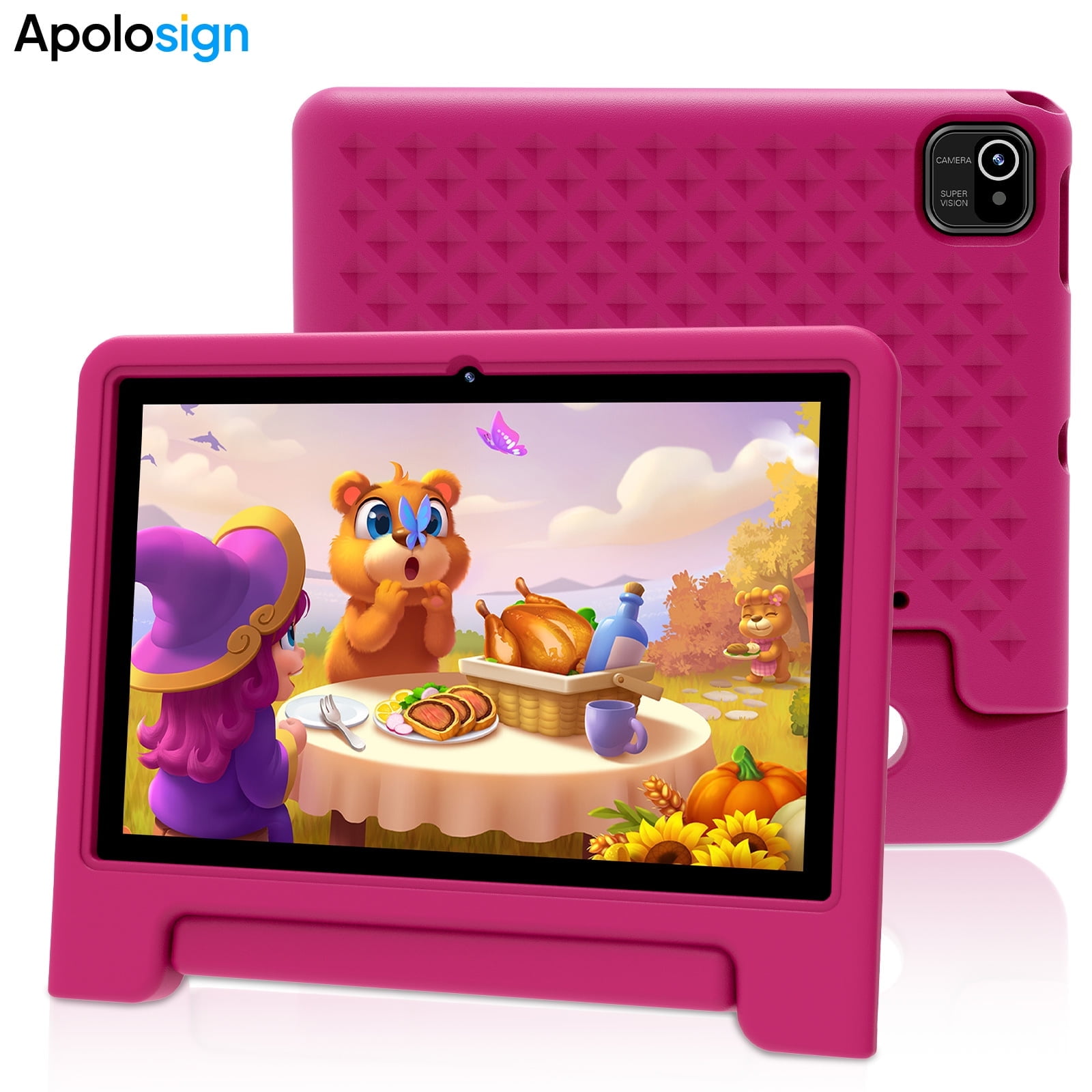 ApoloSign Kids Tablet, 10.1inch Android 13 Tablet for Kids, 1280*800 ...