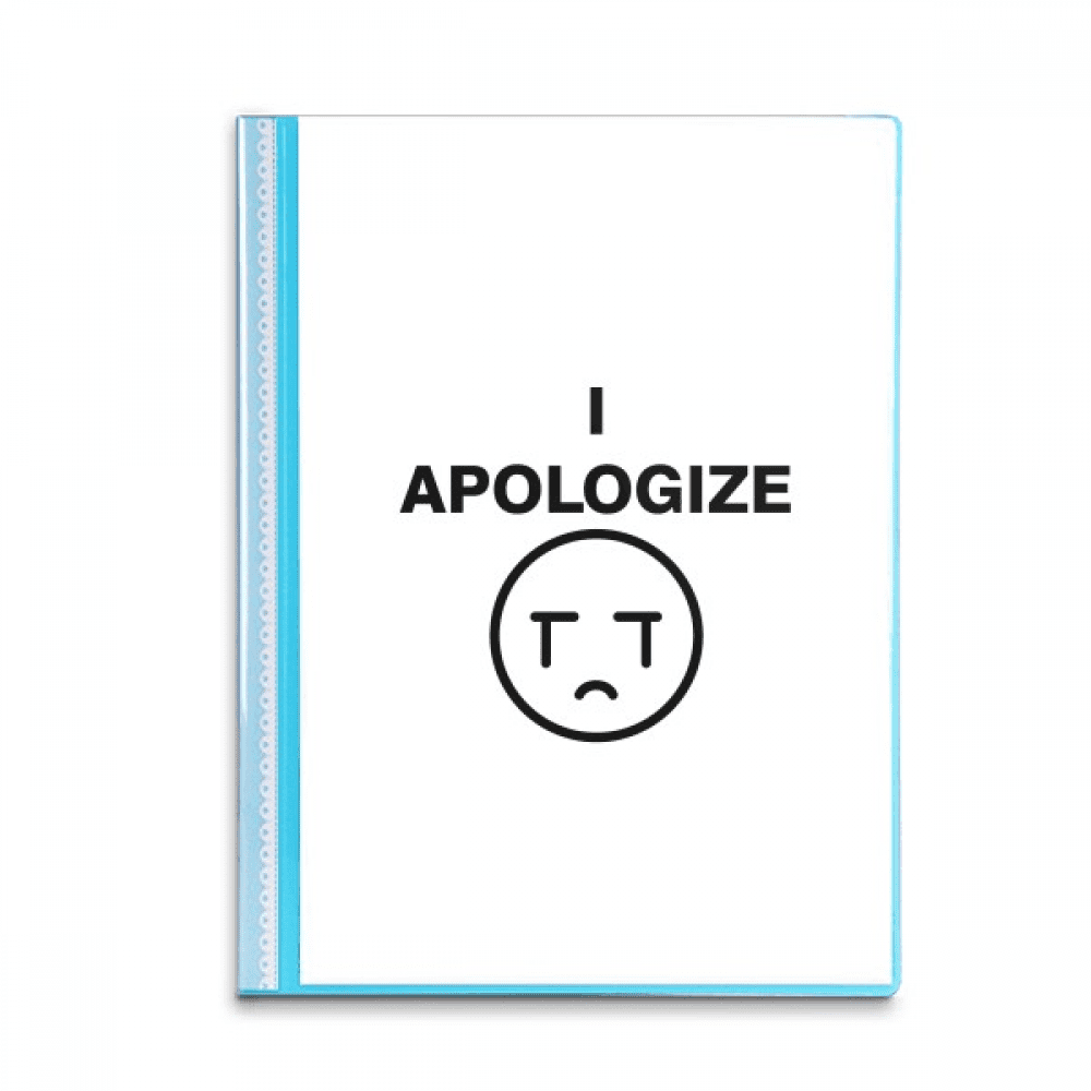 Apologize Sorry Look Grievance Book Sheet Protectors Portfolio Binder ...