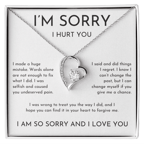 Apology I'm Sorry Necklace A Meaningful Necklace Perfect For ...