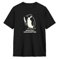 Apology Unaccepted Knife Holding Penguin Retro Graphic Tee for Men and ...