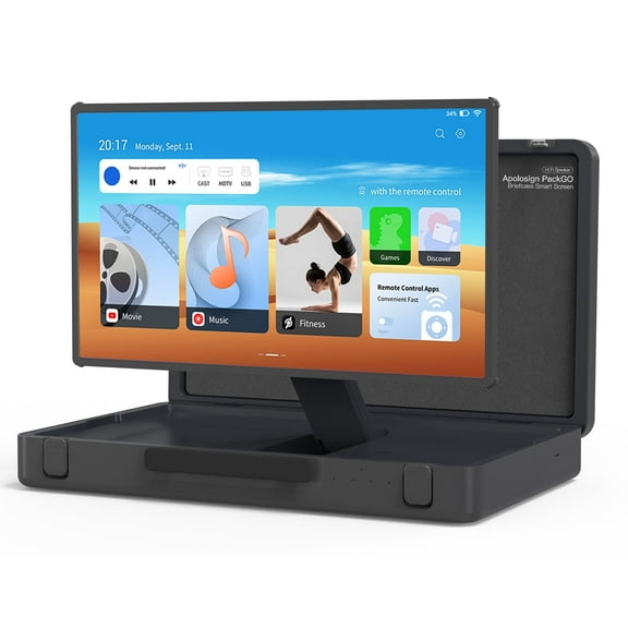 21.5" Portable Touchscreen Smart TV, FHD 1080p, Android, 4+64GB, Built ...