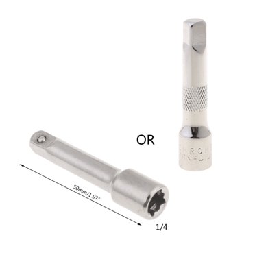 2X Flexible Socket Extension 1/4" x 6" Long Ratchet Set Flex Bar Tool ...