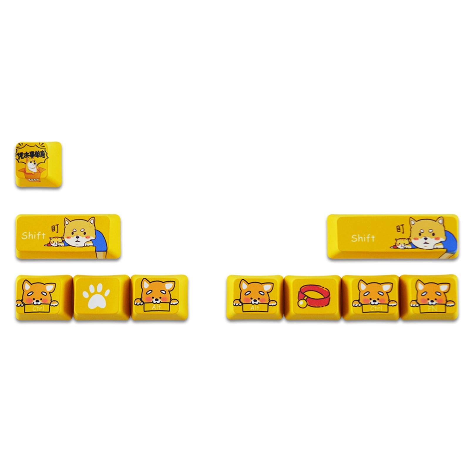 Apooke 10 Keys OEM R1 SHIFT ESC Keycaps Large for Key PBT Chinese Style ...