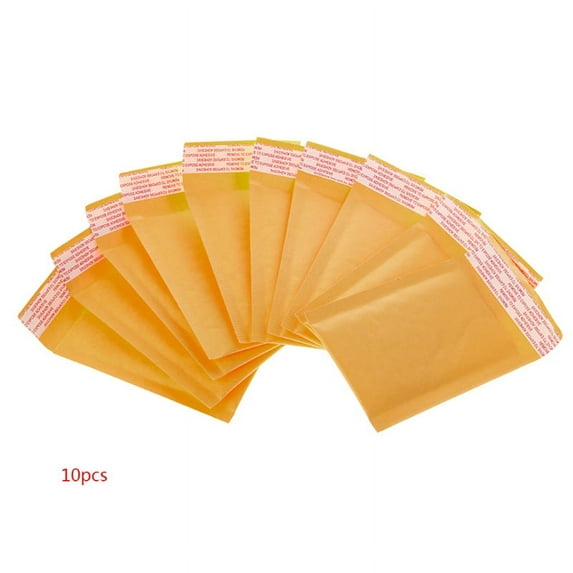 Apooke 10 Pcs Kraft Bubble Mailers Yellow Padded Mailing Bags Paper ...