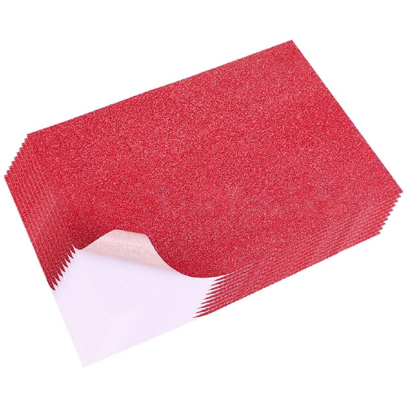 Apooke 10 Sheets Glitter Paper Self Adhesive Stickers DIY Craft Art ...