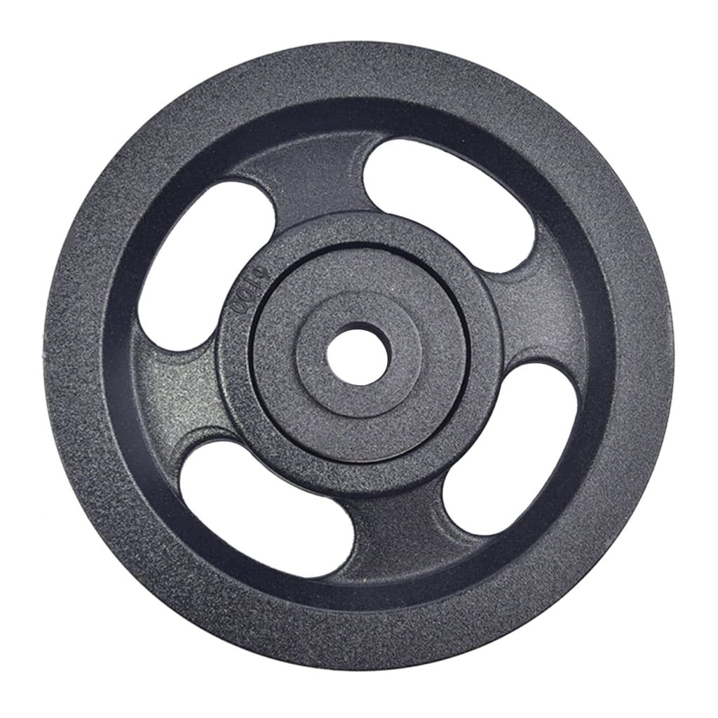 Apooke 100mm Universal Bearing Pulley Wheel Wearproof Black Nylon ...