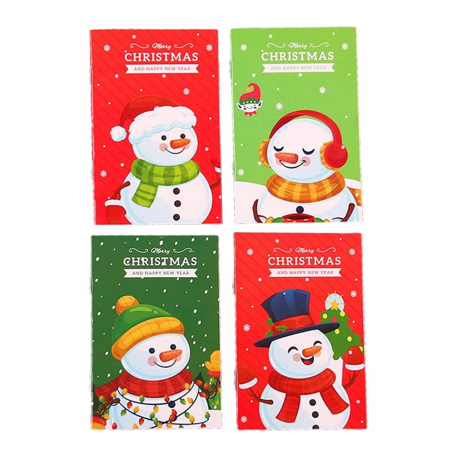 Apooke 10Pcs Cartoon Chritmas Notepad Small Notebook Pocket Journal ...