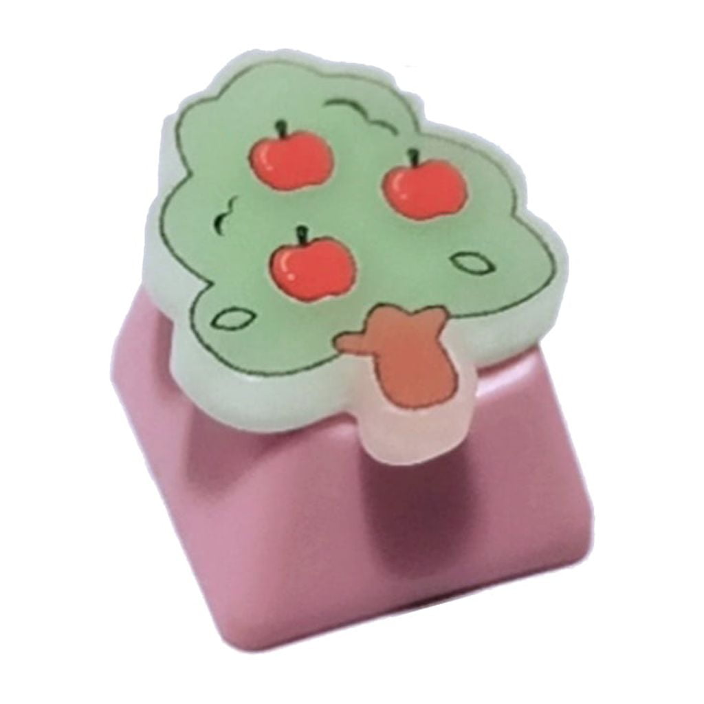 Apooke 1PC DIY Keycap Cherry Profile PBT Keycaps Pink Cute R4 Height ...