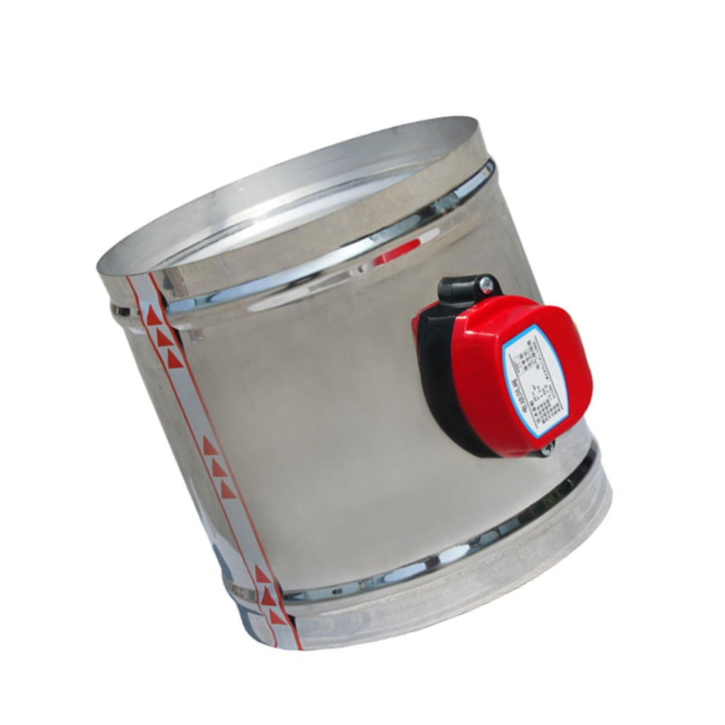 Apooke 220vAC Electric Air Damper Valves Steel Air Volumes Control ...